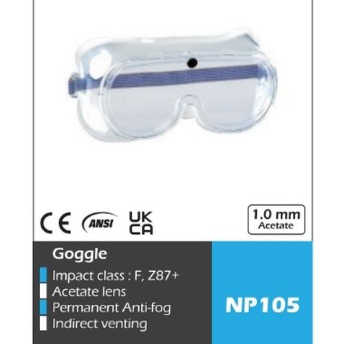 Jual SAFETY GOGGLES / KACAMATA GOGGLES BLUE EAGLE TYPE NP105 - Jakarta ...
