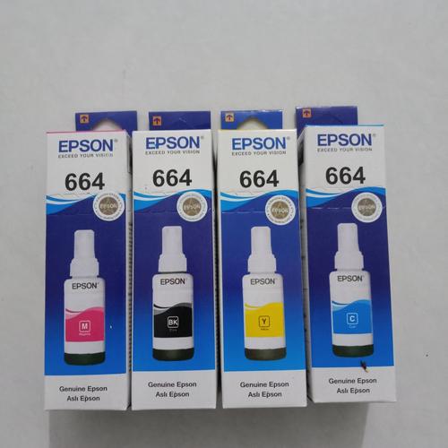 Jual Tinta Epson 1 set 664 Original 4 Warna for L-100,L110,L120,L200,220 - Jakarta Pusat - Home ...