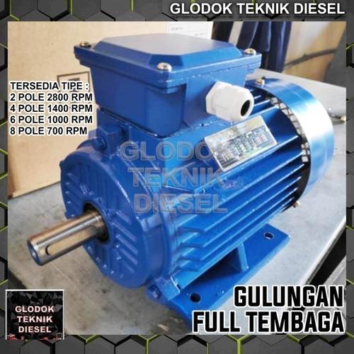 Jual Dinamo Motor 4 HP 3 KW 3000 RPM 3 PHASE 2 POLE Gulungan Tembaga ORI - Kota Tangerang ...