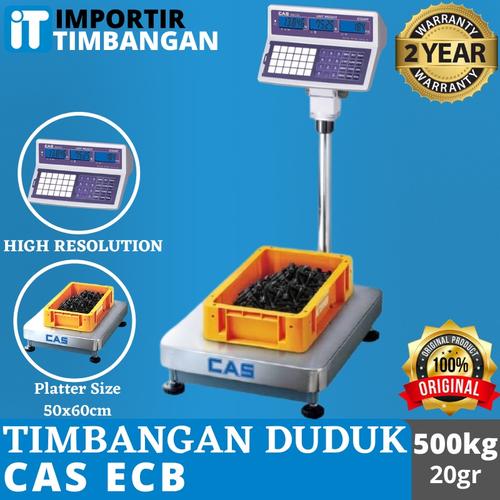 Jual Timbangan Duduk Digital Lantai Counting Hitung Pcs CAS ECB Kap 500 ...