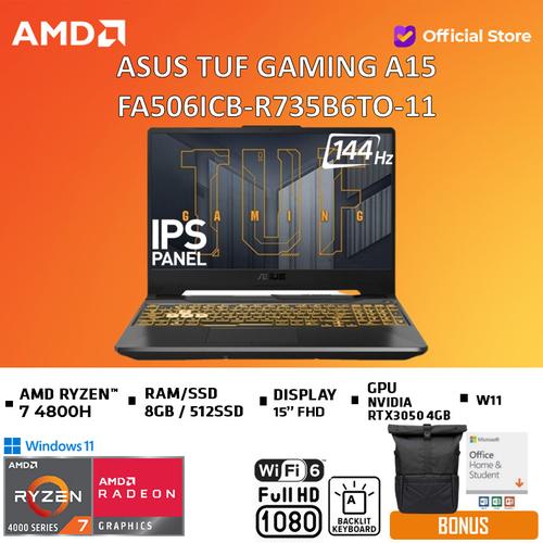 Jual Asus TUF A15 FA506IC R735B6TO Ryzen 7 4800 8GB 512ssd RTX3050 4GB ...