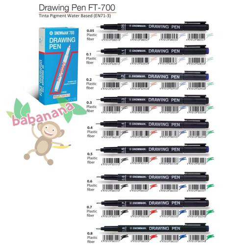 Jual Drawing pen FT-700 Snowman Lining gundam marker model panel gunpla ...