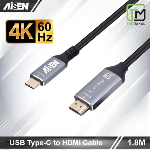 Jual AISEN MHL USB Type C to HDMI Cable 4K 1.8M High Quality - Jakarta ...