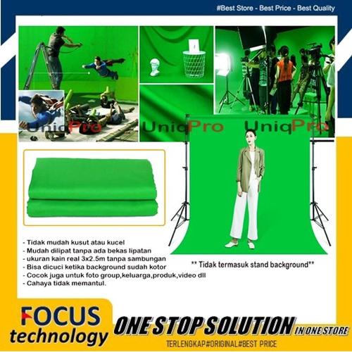 Jual Kain Background Backdrop Green Screen Hijau Studio Foto 3x6 m ...
