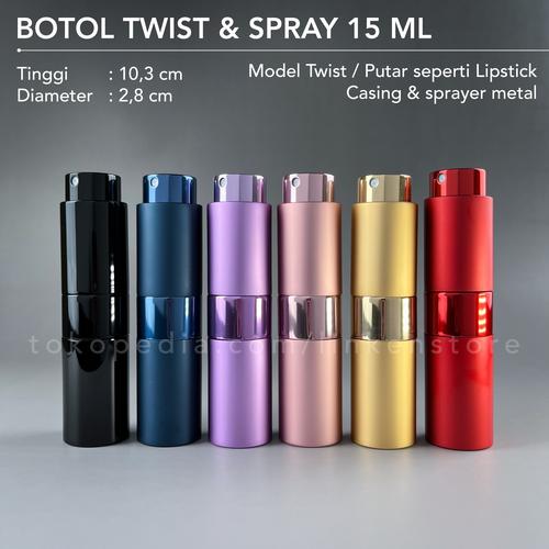 Jual Botol Twist n Spray 15ml - Botol Parfum Putar Refillable Travel ...