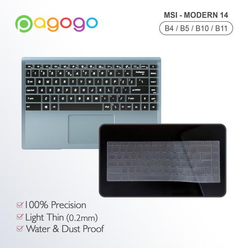 Promo Skin Keyboard Protector Msi Modern 14 B4M B4MW B10R B10RASW B10RBSW - KeyboardPremier ...