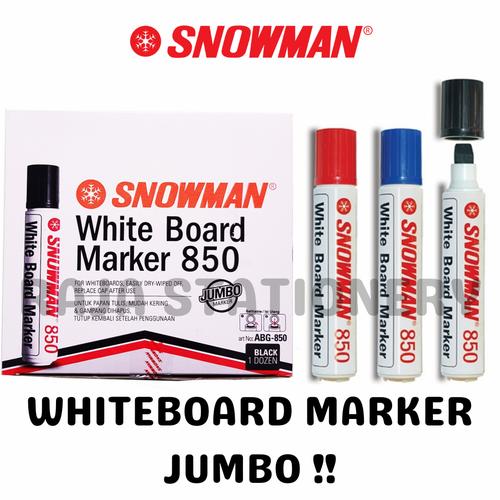 Jual Snowman JUMBO Whiteboard Marker 850 / Spidol Snowman Hapus BESAR ...