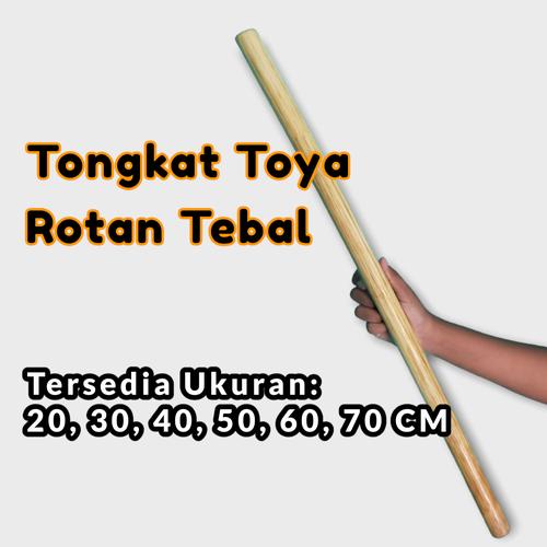 Jual Tongkat Toya Rotan Tebal 30cm 40cm 50cm 60cm 70cm - 80 CM, 2 CM ...