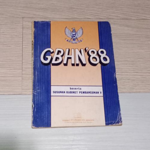 Jual Buku Jadul GBHN 88 Beserta susunan kabinet - Kota Bandung - Kawan ...