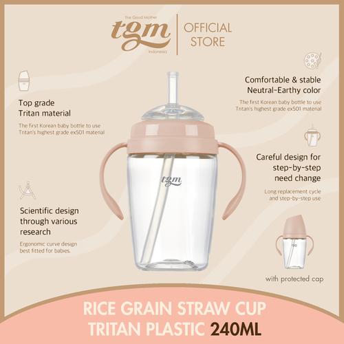 Jual TGM RICE GRAIN STRAW CUP TRITAN BOTTLE 240ML - Jakarta Utara ...