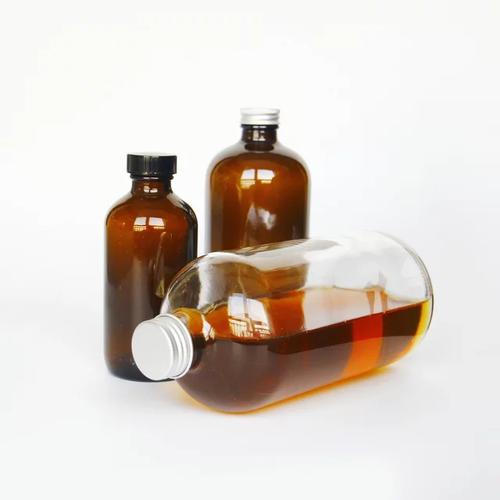 Jual Botol kaca boston tutup ulir 250ml/500ml/1000ml - Cokelat, 500ml ...