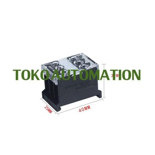 Jual Terminal Block IN13BK Din Rail 3 Poles 20A with COVER PZ91 ...