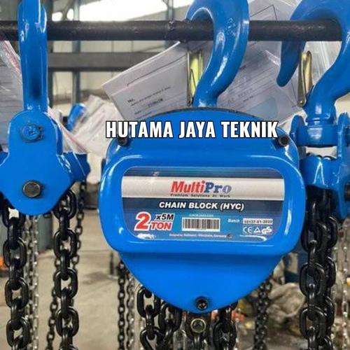 Jual Chain Block Blok Katrol Takel Derek Multipro 2 Ton 5 Meter - Kab ...