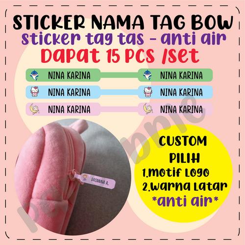 Jual Label sticker label stiker tas anak tas dewasa tag tas anak ...