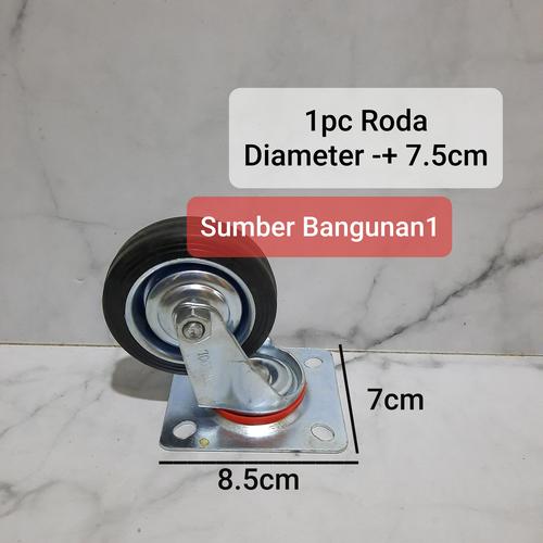 Jual Roda trolley 3" keranjang roda hidup kayu besi angkut barang - Kab ...