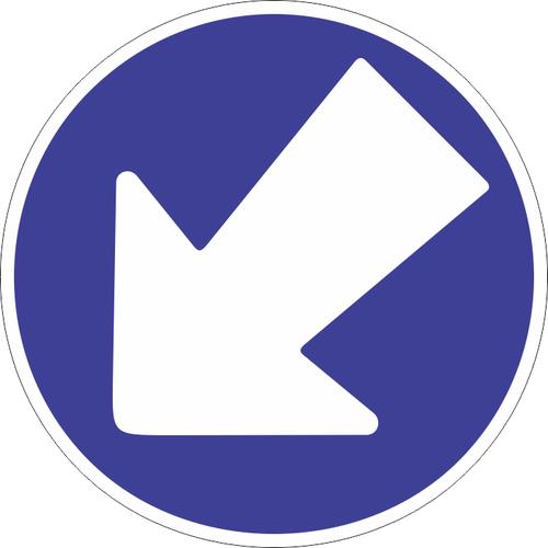 Jual Rambu Arah Wajib | Direction | - 90cm, CHINA - Kota Balikpapan ...