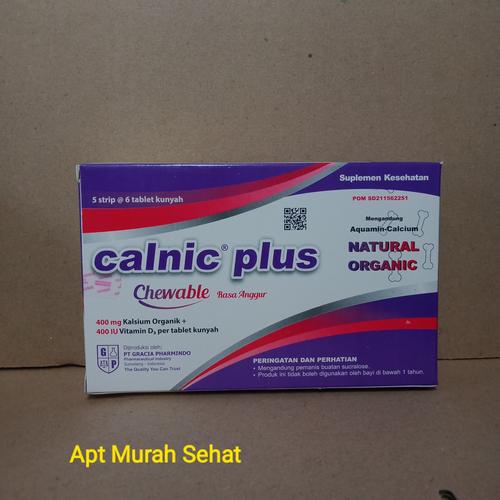 Jual calnic plus chewable kunyah anggur 30 tablet - Jakarta Timur ...
