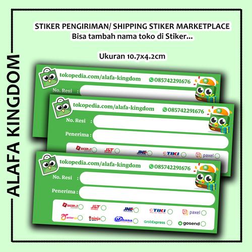 Jual AlafaKingdom Stiker Label Resi Otomatis Tokopedia - Kab. Bekasi ...