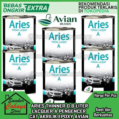 Jual PENGENCER CAT KALENG THINNER ARIES Tinner A 0,8 LT THINER TINER TENER - Kota Palembang ...
