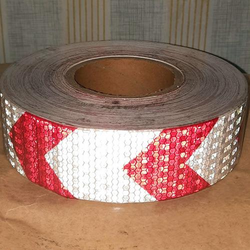 Jual Scotlight Reflektor Anak Panah/Sticker Arrow Safety Merah Putih ...