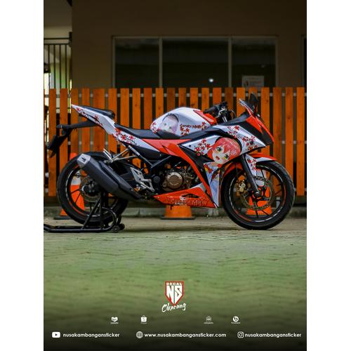 Jual Sticker Motor Honda CBR 150 R All New Anime Putih Merah Modifikasi ...