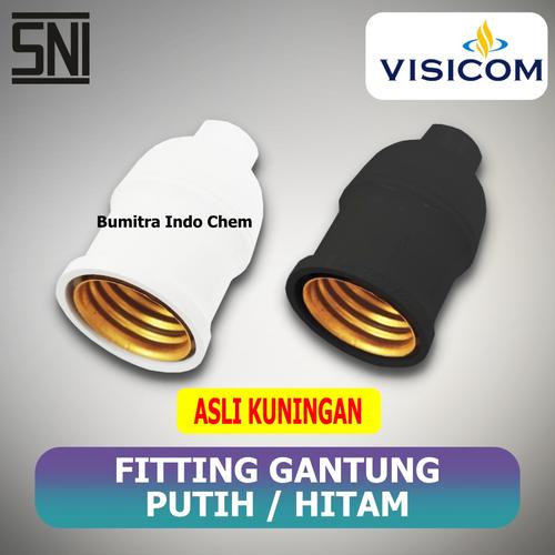 Jual Fitting Lampu Gantung E27 Visicom Fiting Gantung E 27 Hitam Putih E27 - Putih - Jakarta ...