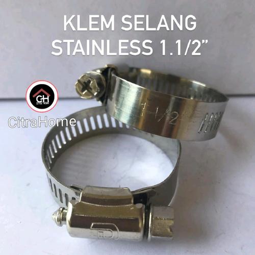 Jual Klem Selang Hose Clamp Stainless 1.1/2" - Kota Bandung - CitraHome ...
