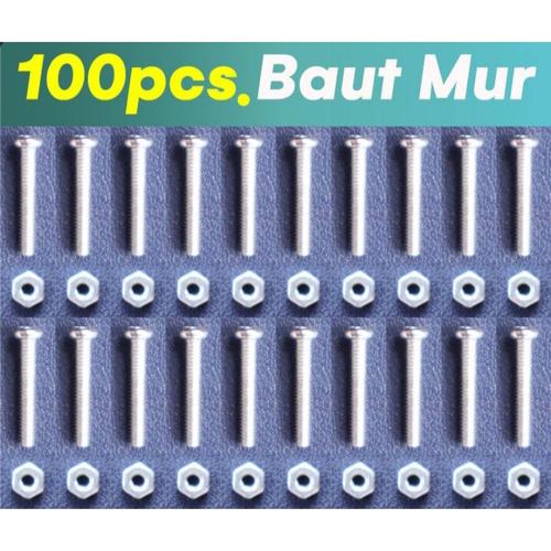 Jual BAUT / SCREW M2 + MUR M2 ( MUR 100+ BAUT 100) - 35mm - Jakarta ...