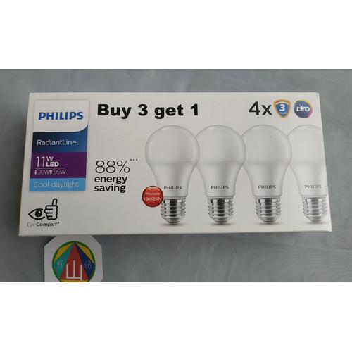 Jual Lampu LED Philips RadiantLine Multipack LEDBulb 11 Watt - Kab ...