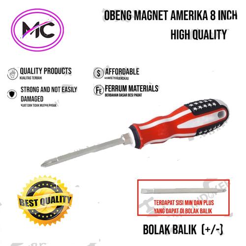 Jual Obeng Plus Minus Set Magnet Obeng Kembang Pipih Serbaguna Kuat ...