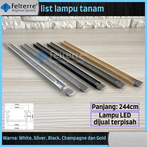 Jual model TANAM list lis rel rail rumah aluminium led stripe led ...