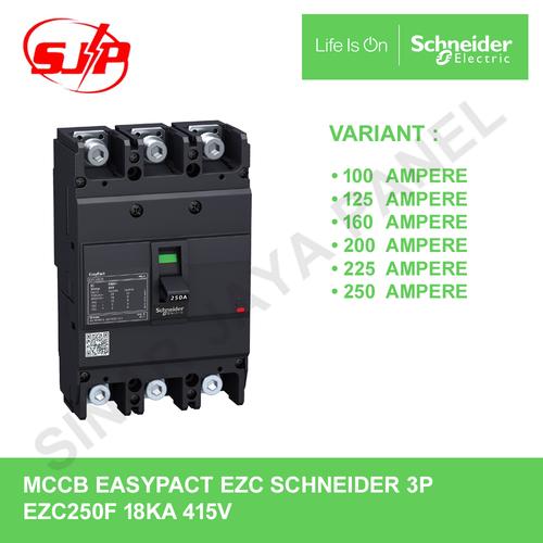 Jual MCCB EASYPACT EZC250F SCHNEIDER 18KA 3P 100A 125A 160A 200A 225A 250A - 100A - Jakarta ...