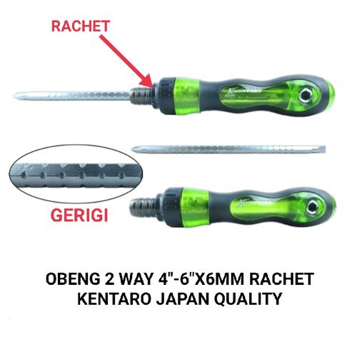 Jual OBENG 2 WAY RACHET 4"-6" KENTARO JAPAN QUALITY - Kota Surabaya ...