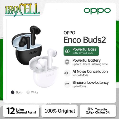 Jual Oppo Enco Buds 2 | Enco Buds2 Ai Noise Cancellation - Powerful ...