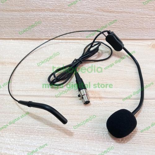 Jual Mic Headset/Bando Kabel Jack Colokan Lubang Pin 3 Warna Hitam ...