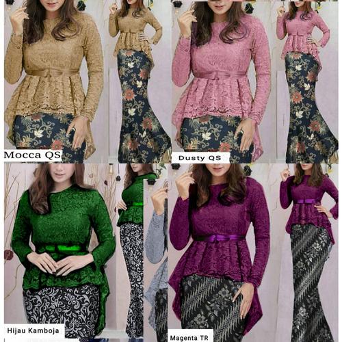 Jual set kebaya wisuda/pagar ayu/kebaya pesta/kebaya modern/kebaya ...