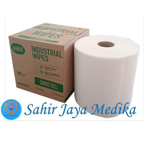 Jual Tissue Industri Pengganti Kain Majun Saber70 1 Roll 900 Lembar ...