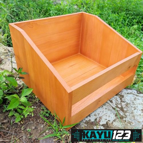 Jual Wooden Box Full Kayu Parsel Hampers Box Kotak Kayu Serbaguna (WCM ...