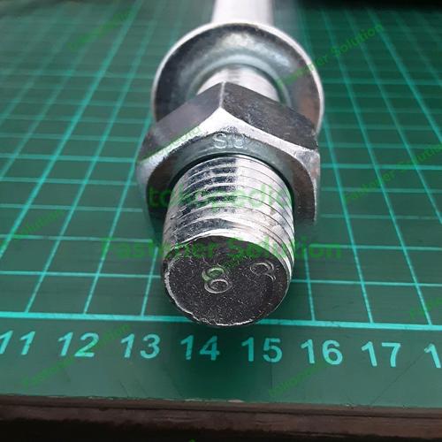 Jual Angkur Full Drat Stud Bolt Baja 8.8 M16 X 110 mm Galvanis Custom ...