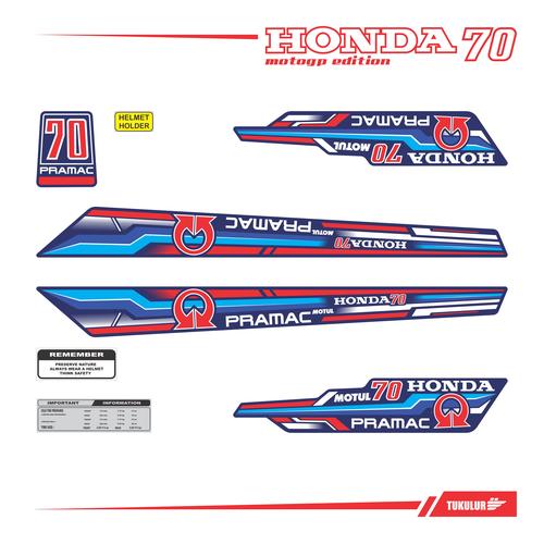 Jual STIKER HONDA C70 STRIPING DECAL C70 MOTOGP PRAMAC RACING - Kab ...