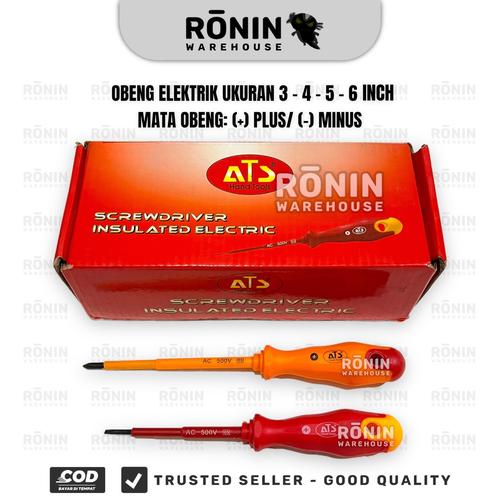 Jual ATS Obeng Elektrik 3 4 5 6 Plus+-Minus Listrik Electric ...