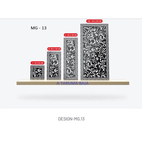 Jual Plat 1.2mm Laser Cutting, Ellip Iron Art, Design MG-13 s/d MG-16 ...