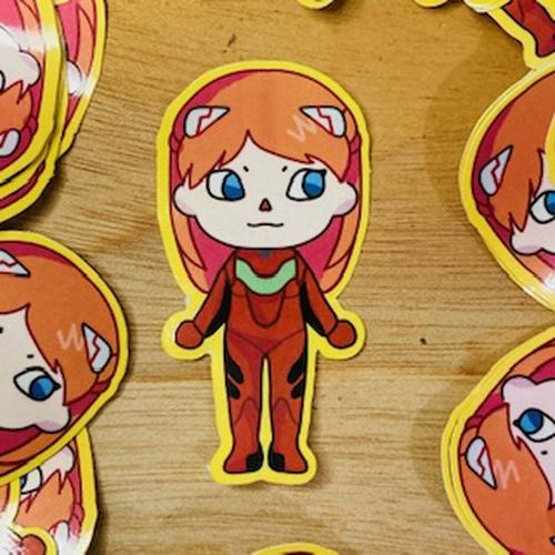 Jual Sticker Asuka Langley Neon Genesis Evangelion Anime Manga Stiker ...