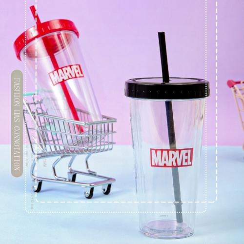 Jual Tumbler MARVEL 420ml - MINISO Tumbler Lucu Dengan Sedotan - Merah ...