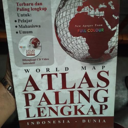 Jual BUKU ATLAS WORLD MAPS PALING LENGKAP INDONESIA-DUNIA +CD ( Agogos ...
