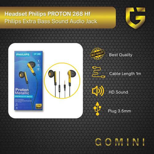 Jual Headset Philips PROTON 268 Hf Philips Extra Bass Sound Audio Jack ...