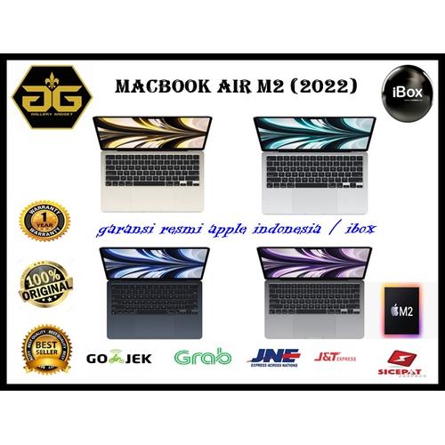 Jual [RESMI IBOX] Macbook Air M2 2022 13,6 INCH 256GB 512GB Garansi ...