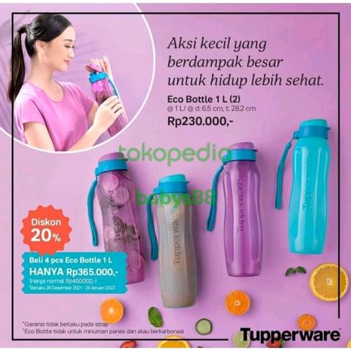 Jual botol minum tupperware - TUPPERWARE eco bottle 1 liter new - 01 ...