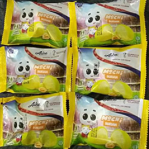 Jual AICE ICE CREAM MOCHI DURIAN/ES KRIM MOCHI RASA DURIAN (GOSEND/GRAB ...