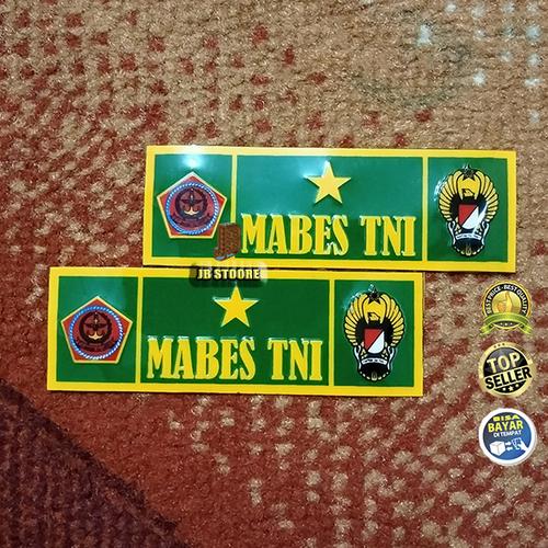 Jual Stiker Mabes TNI AD Hijau Sepasang / Stiker Mabes Tni Ad Timbul 2 ...